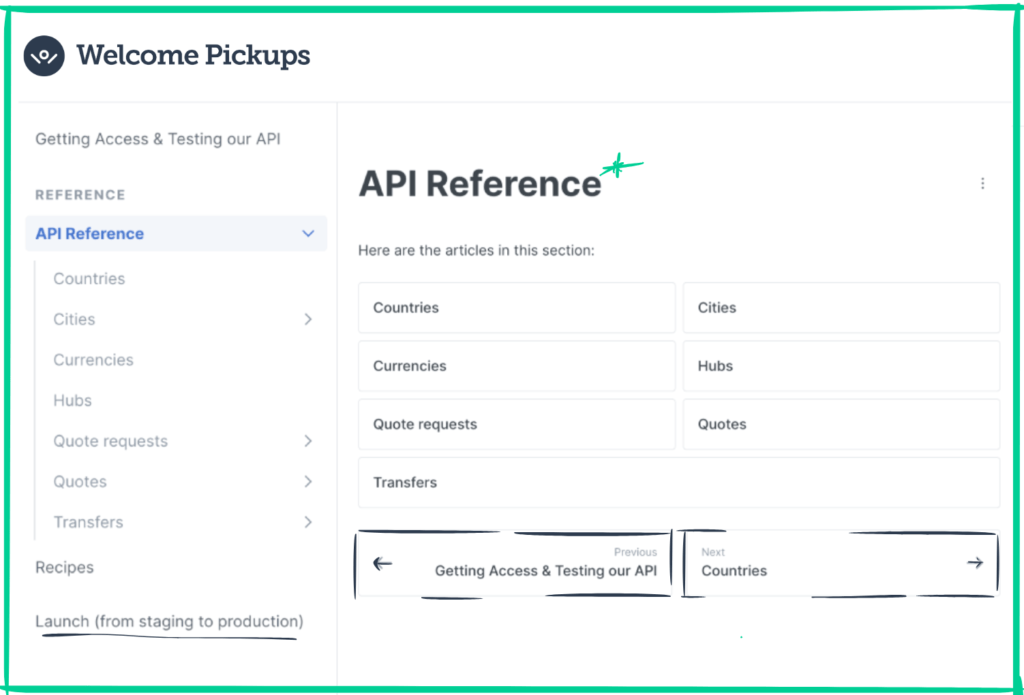 Welcome Pickups API Integration Solution